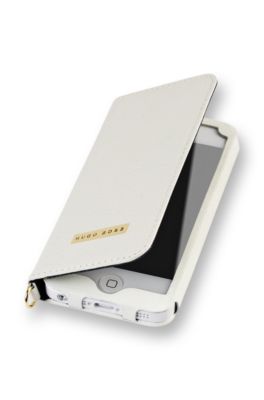 BOSS - 'Gracious IP5' | Leather iPhone 5 Booklet Case - White
