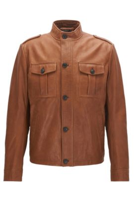HUGO BOSS leather jackets for men | Premium materials & cuts
