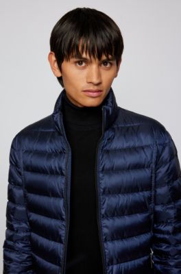 Hugo Boss Norwood Hooded Shirt Jacket Shacket Lightweight in Blue Size ...