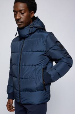 $387 Hugo boss navy water repellant field Jacket - munimoro.gob.pe