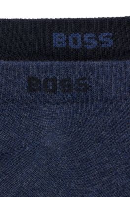 BOSS - Two-pack of ankle socks in a cotton blend - Dark Blue