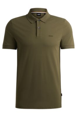 Hugo boss khaki polo shirt store