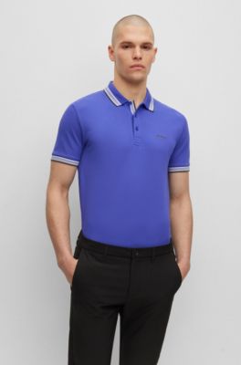 Purple hugo boss polo shirt online