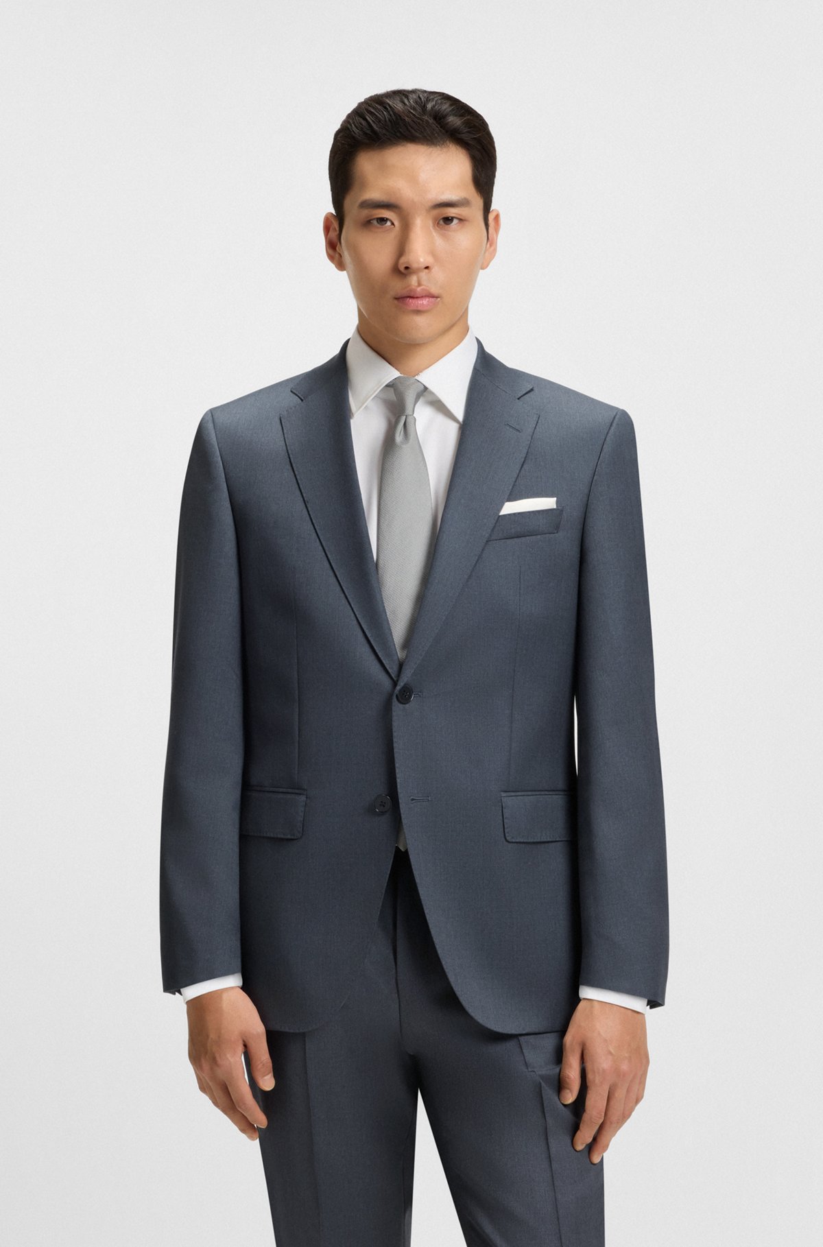 BOSS - レギュラーフィット スーツジャケット バージンウール BOSS - レギュラーフィット スーツジャケット バージンウール