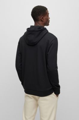 BOSS - French-terry hoodie with BOSS logo