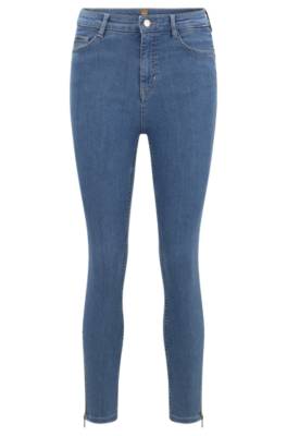 Hugo Boss Super-skinny-fit Jeans In Blue Power-stretch Denim | ModeSens