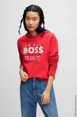 Hugo Boss - BOSS x PEANUTS french-terry cotton hoodie with logo artwork