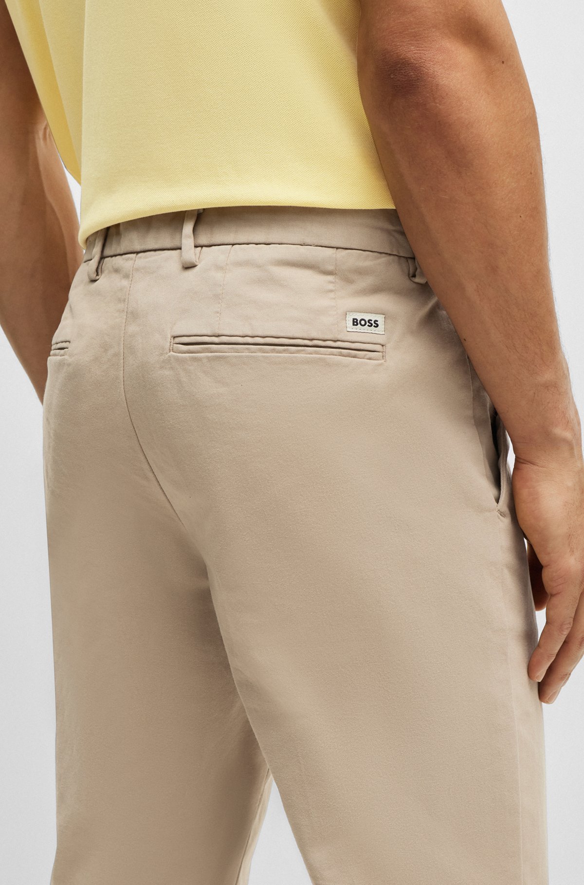BOSS - スリムフィット チノ ストレッチコットンギャバジン BOSS - スリムフィット チノ ストレッチコットンギャバジン