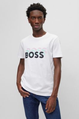 Boss t shirt slim fit online
