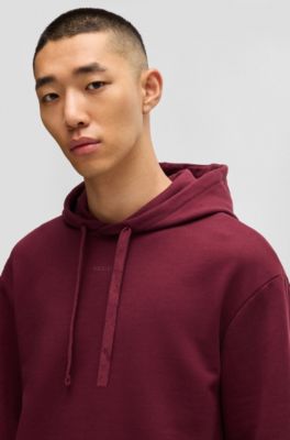 HUGO - Cotton-terry tracksuit with contrast branding
