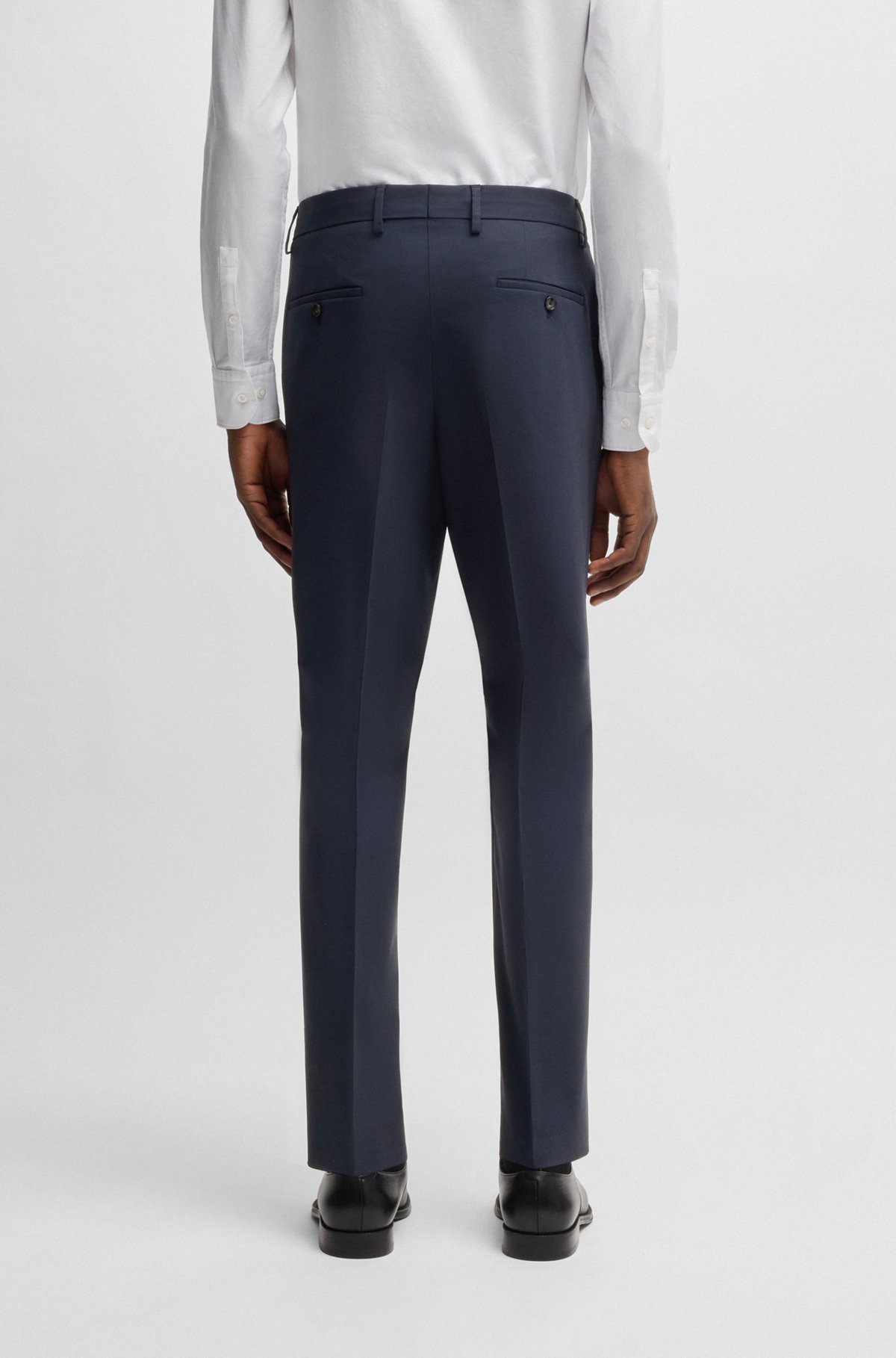BOSS - スリムフィットスーツ ストレッチバージンウール BOSS - スリムフィットスーツ ストレッチバージンウール