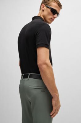 BOSS - Slim-Fit Chino aus bügelleichtem Vier-Wege-Stretch - Hellgrau