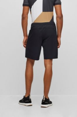 BOSS - BOSS x Matteo Berrettini stretch-poplin shorts with contrast logo