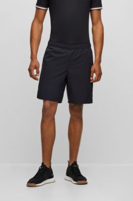 BOSS - BOSS x Matteo Berrettini stretch-poplin shorts with signature ...