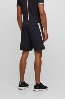 BOSS - BOSS x Matteo Berrettini stretch-poplin shorts with signature ...