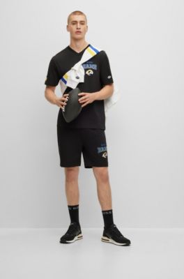 BOSS - Shorts de felpa de algodón BOSS x NFL con detalle de la colaboración