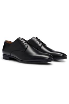 Hugo Boss Boss Colby Leather Derby Shoes In Black | ModeSens