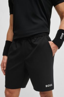 BOSS - BOSS x Matteo Berrettini water-repellent shorts with logo print ...
