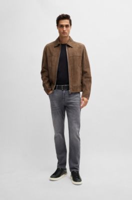 BOSS - Sneakers aus Leder mit Cupsohlen, Signature-Streifen und Logos