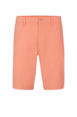 BOSS - Slim-Fit Shorts aus bügelleichtem Vier-Wege-Stretch