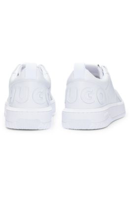 HUGO - Mixed-material trainers with raised logo
