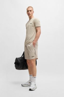 BOSS - BOSS x Matteo Berrettini waffle-fabric T-shirt with signature ...