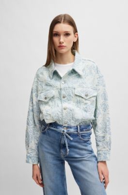 HUGO BOSS Women's Denim Jackets | Classic, Oversized, Sleeveless Denim ...