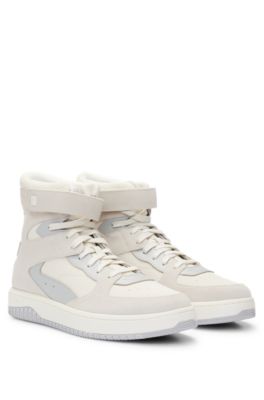HUGO - High-top trainers in a panelled design - Beige