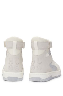 HUGO - High-top trainers in a panelled design - Beige
