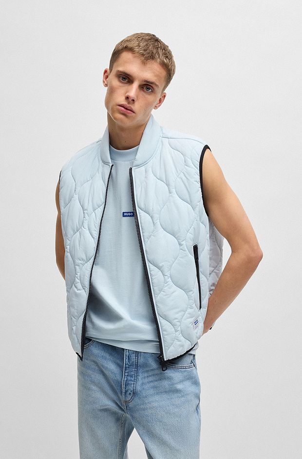 Exclusive Blue Gilets for Men by HUGO BOSS Exclusive Blue Gilets for Men by HUGO BOSS