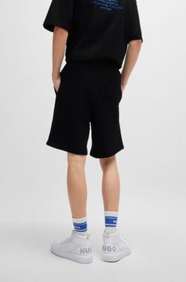 HUGO - Cotton-terry shorts with new-season logo story