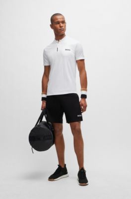 BOSS - BOSS x MATTEO BERRETTINI quick-drying regular-fit shorts with ...