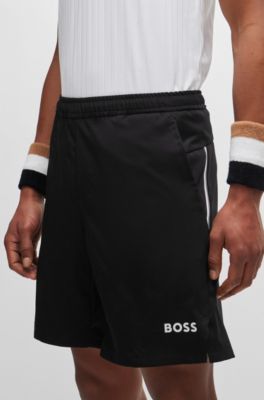 BOSS - BOSS x MATTEO BERRETTINI quick-drying regular-fit shorts with ...