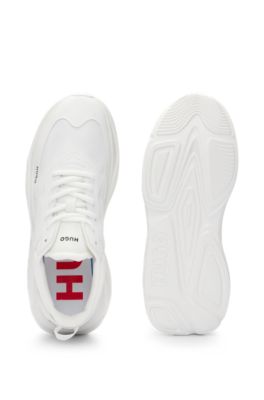 HUGO - Mixed-material trainers with contrast logos