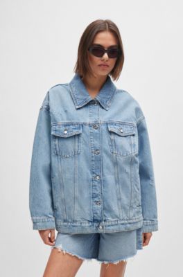 HUGO BOSS Women's Denim Jackets | Classic, Oversized, Sleeveless Denim ...
