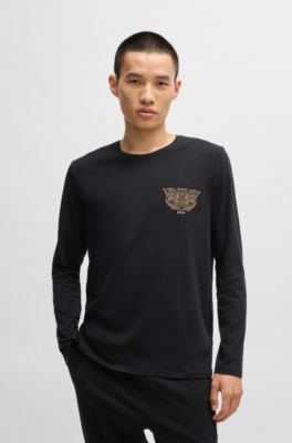 BOSS - BOSS x Creation of the Gods stretch-cotton pyjamas - Black