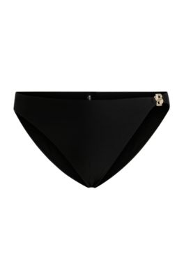 BOSS - Fully lined bikini bottoms with Double B monogram - Black