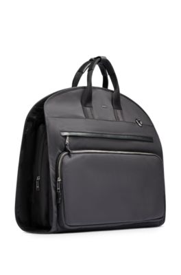 BOSS - Garment bag in structured nylon with shoulder strap