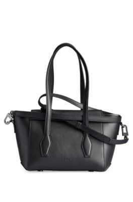 BOSS - NAOMI x BOSS leather tote bag with branded trims