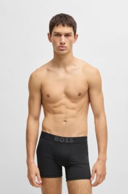 BOSS - Paquete de tres calzoncillos bóxer deportivos de microfibra ...