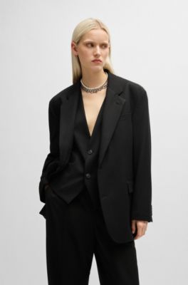 HUGO - Modern-fit all-gender jacket in stretch fabric