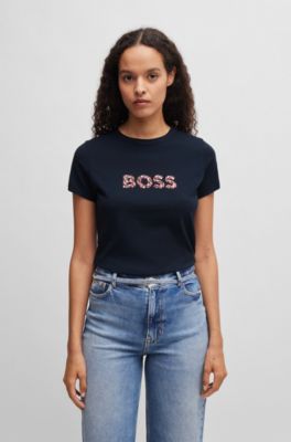 HUGO BOSS Print T-Shirts – Elaborate designs | Women