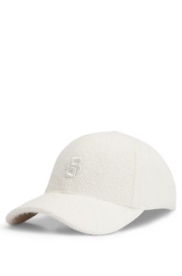 BOSS - Fluffy-jersey cap with Double B monogram
