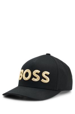 BOSS - Cotton-twill cap with 3D embroidered logo