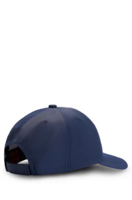 HUGO - Waterproof nylon cap with stacked logo badge - Dark Blue