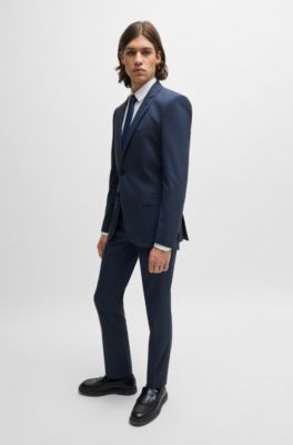 HUGO - Costume Extra Slim en tissu stretch performant à motif pied-de ...