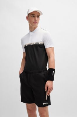 BOSS - BOSS x Matteo Berrettini Slim-Fit Poloshirt mit UV-Schutz