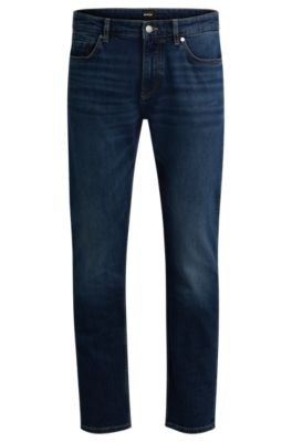 BOSS Delaware Jean Slim en denim stretch confortable bleu fonce Bleu fonce