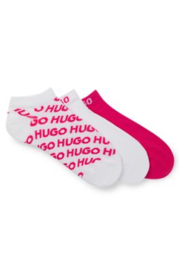 HUGO - Three-pack of ankle socks in a cotton blend