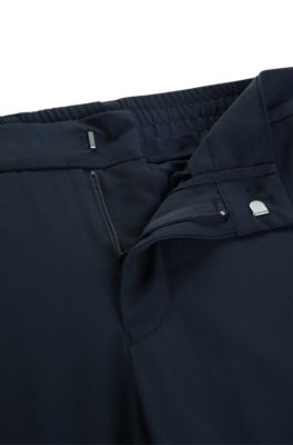 BOSS - Modern-fit trousers in wrinkle-resistant performance-stretch ...